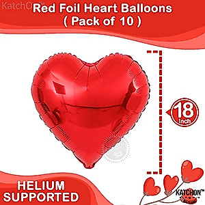 KatchOn, I Love You Balloons Set - Pack of 20 | Red Love Balloon, Romantic Decorations Special Night, Red Heart Balloons | Valentine Balloons for Valentines Day Decor, I Love You Balloons For Him
