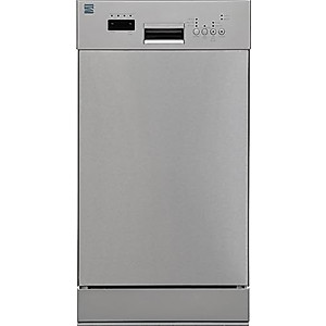 Kenmore 18" Built-In Stainless Steel Tub Dishwasher with EasyFlex 3rd Rack, SmartWash, UltraWash Plus, TurboDry, MoreSpace Adjustable Rack, Energy Star Certified, Fingerprint Resistant Stainless Steel
