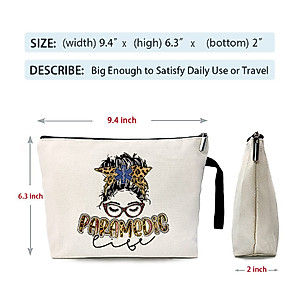 ZHANTUONE Cosmetic Bag，Paramedic Life，Paramedic Gift ，Women Paramedic，Gift for Women Paramedic，Paramedic School Graduation Gift ，Paramedic Staff Thanksgiving Gift，Great Paramedic Staff