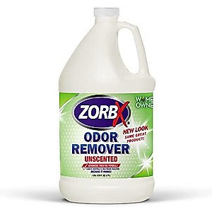 ZORBX Unscented Odor Eliminator Spray - Used in Hospitals & Healthcare Facilities | Advanced Trusted Odor Remover Formula | All-Purpose Deodorizer for Dog, Cat, Home, Carpet & Car - 128 Oz (1 Gallon)
