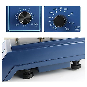 Orbital Shaker - LE8S Adjustable Lab Oscillator RPR Horizontal Rotator Shaker 0-210rpm Laboratory Orbit Shakers with Anti-Slip Platform