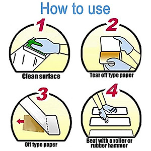 Yorwe Anti Slip Tape, High Traction,Strong Grip Abrasive, Not Easy Leaving Adhesive Residue, Indoor & Outdoor (1" Width x 190" Long, Black)