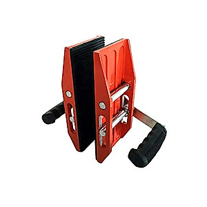 TECHTONGDA Double Handed Carrying Clamp Glass Gripper Stone Ceramic Panel Carrier Plate Lifter Red