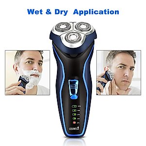 Ceenwes Electric Razor with Pop-up Trimmer Rechargeable Electric Shaver - Purple_15