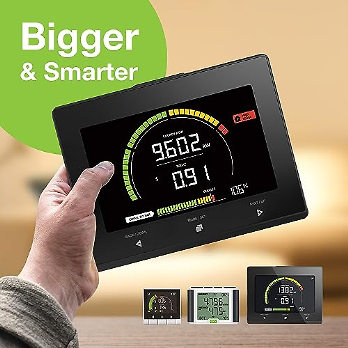 efergy Elite-Max Display Kit 7.9″ Color Energy Monitor No WiFi Required. Data Download Direct from The Monitor