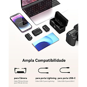 Hollyland Lark Max Wireless Lavalier Microphone System with Professional ENC, Studio Quality Audio, 22H Duration, 820ft(250m) Range, Compatible with DSLR Camera, iPhone, Android, PC-Black