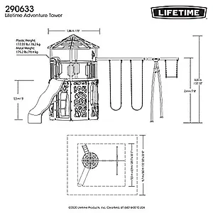 Lifetime Adventure Tower Swing Set - Earthtone (290633)
