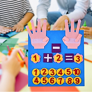 Menolana Counting Game Learning Activities Addition Subtraction Math Teaching Aids Numbers Matching Math Toys for Children Baby Boys Girls Toddlers
