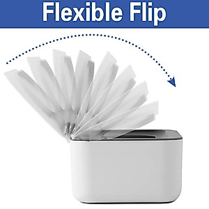 NOVWANG Wipes Dispenser Baby Wipe Holder with Lids, Keeps Wipes Fresh, Refillable Wipes Container with Sealing Design, Bathroom Tissues Wipes Case Box, Grey