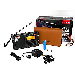Tecsun PL990 Digital Worldband AM/FM Shortwave Longwave Radio with Single Side Band Reception & MP3 Player, Matte Black
