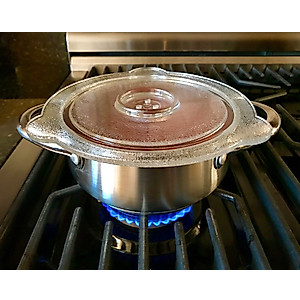 Cuchina Safe 2-Piece Vented Glass Microwave Safe Lids and Bowl Covers Set; Perfect Lid for Bowls, Mugs, and Pots (8 inch and 9 inch)