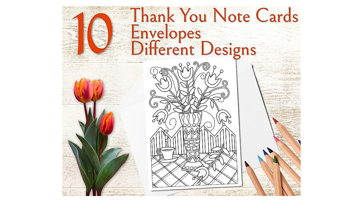 Art Eclect Adult Coloring Greeting Cards - Unique Designs
