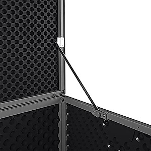 Cosco Outdoor Patio Deck Storage Box, Extra Large, 180 Gallons, Black and Charcoal