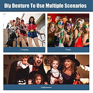 Tooth Repair Kit, Moldable Tooth Replacements Kit for Fixing, Dental Care Kit Filling Fake Teeth DIY at Home, Restoring Your Confident Smile