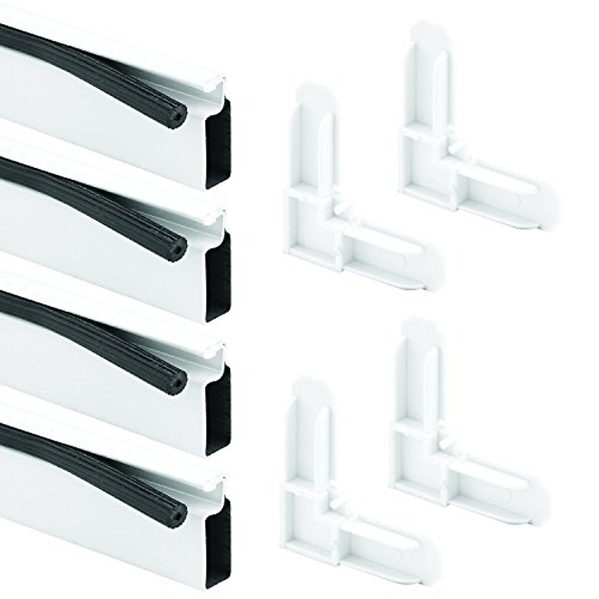 Prime-Line PL 7813 Aluminum Screen Frame Kit, 5/16 inch x 3/4 inch x 48 inch, White, Set of 1