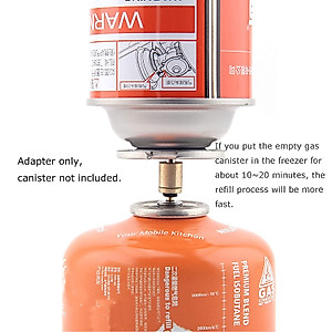Adapter Gas Refill Adapter Butane Refill Adapter Filling Butane Canister Adapter for Backpacking Camping Stove