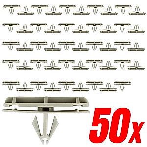 Mean Mug Auto 23181-6133A 50x Fender Flare Moulding Clips - Compatible with: Chrysler, Jeep - Wrangler, Liberty - Replaces OEM #: 55157055-AA, 55157065-AA, 68039280-AA