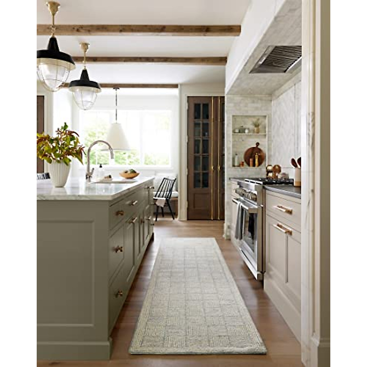 Loloi Chris Loves Julia x Francis Collection FRA-03 Silver/Sky, Contemporary 7'-9" x 9'-9" Area Rug