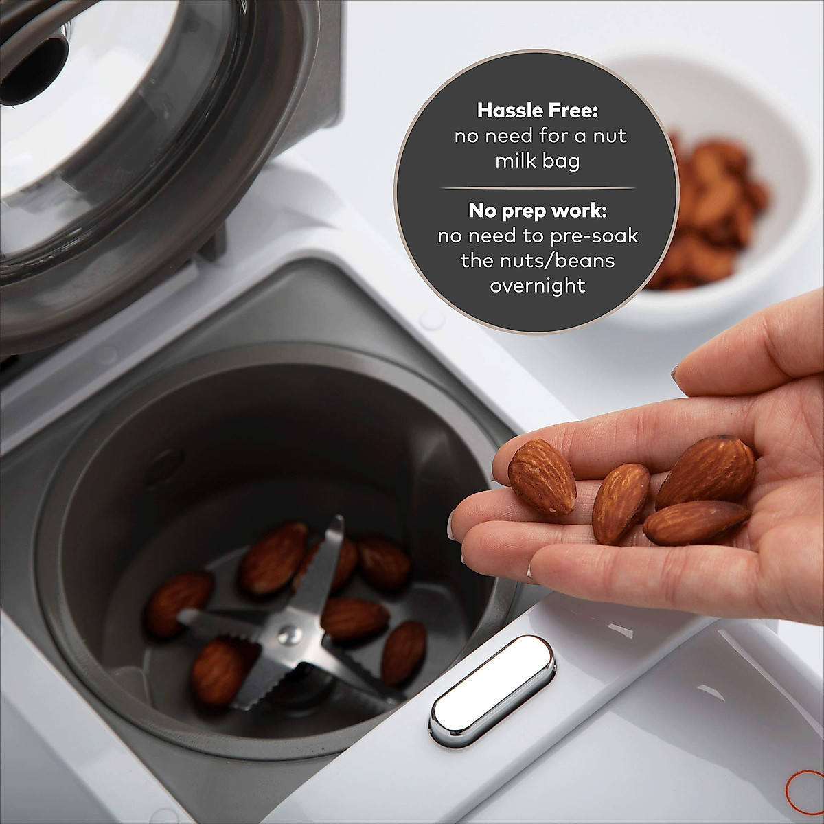 ChefWave Milkmade Non-Dairy Milk Maker with Kava Espresso Machine (Black)