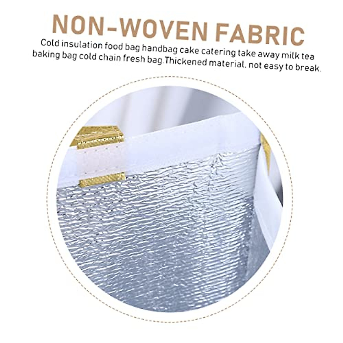 Baluue Packing Cold Insulation Portable Canvas Tote Catering Cake Bag Grocery Bags Reusable Shopping Bags Plastic Cooler Plastic Lunch Box Plastic Bag Delivery Bag Heat Insulated Bag