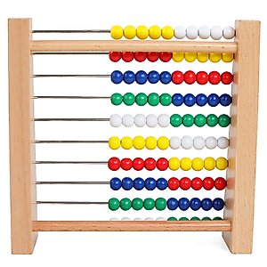 Artist Unknown Abacus for Kids Math Preschool Number Learning Classic Wooden Toy Developmental Toy Wooden Beads 8 Extension Activities Great Gift Toddler Girls and Boys