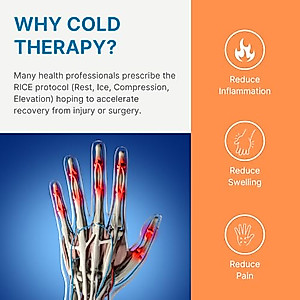 NatraCure Cold Therapy Mittens - Small/Medium - for Sore, Aching Hands, Working Hands, Arthritis, Neuropathy, Chemotherapy, Chemo Care Package for Women, Cryotherapy, Edema Relief, Hand, Finger Pain