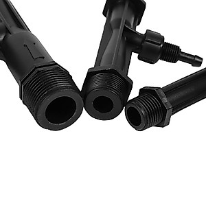 ciciglow Fertilizer Injector Tube,Graden Irrigation Tube Ozone-Water Mixer Injector Agriculture Water Device Plastic 1 Inch for Agriculture Irrigation System Fertilizer and Chemical Injection