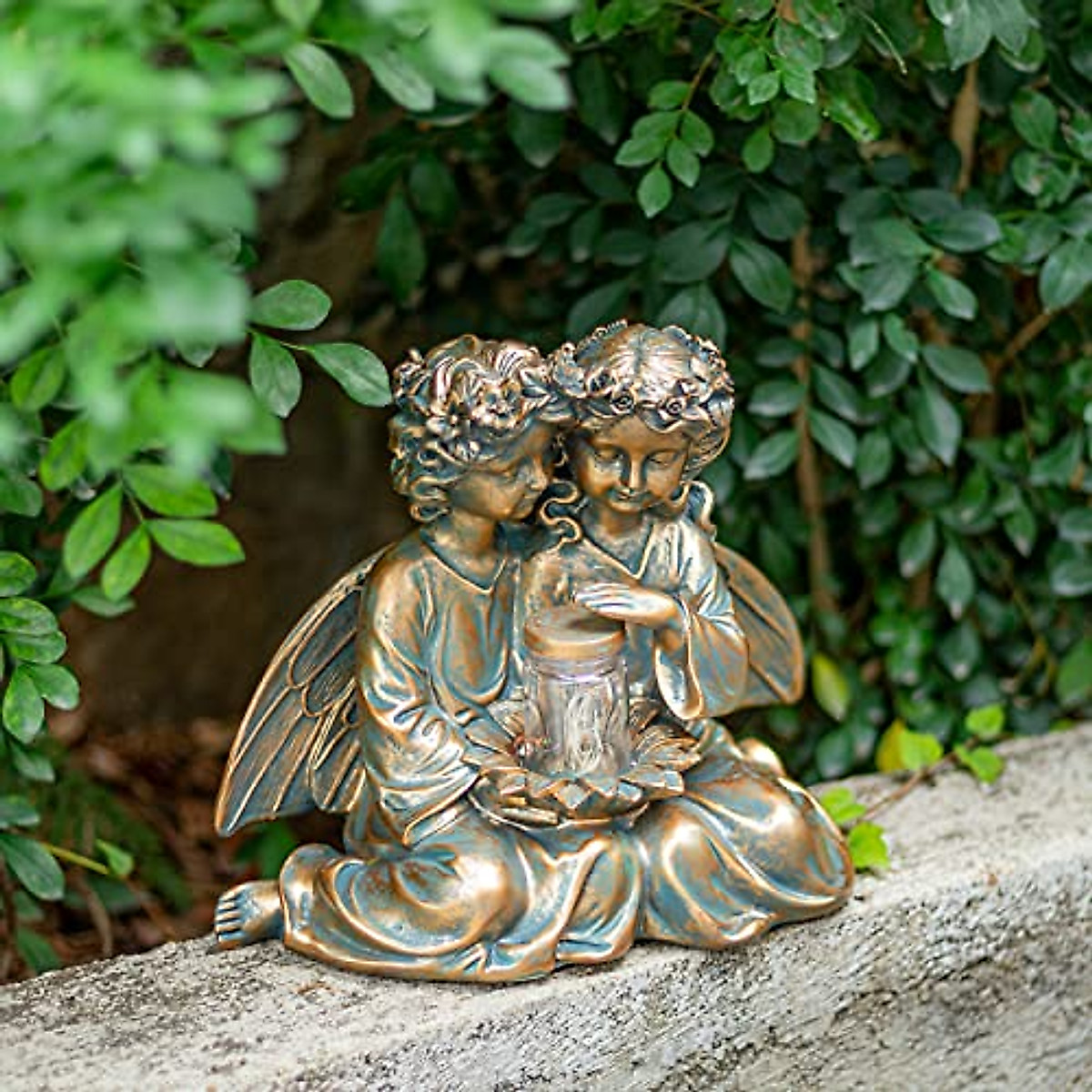 Garden Angel Statue - Praying Peaceful Angel Figurine for Yard, Gardening Gifts for Mom Grandma Lawn Fairy Ornaments Figurines for Outdoor Decor