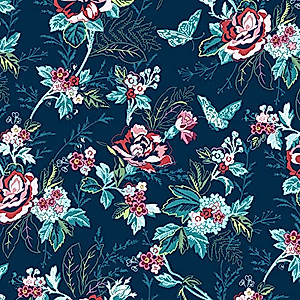 Vera Bradley Women's Cotton Cord Organizer, Rose Toile - Recycled Cotton, One Size