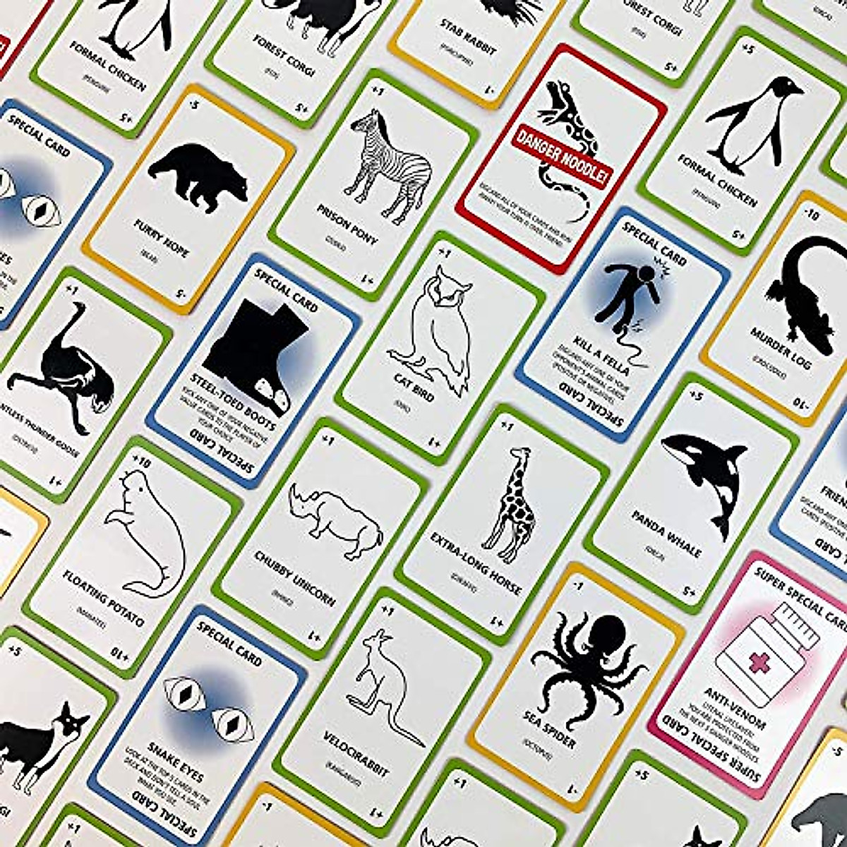 University Games | Danger Noodle Family Card Game, for 2 to 8 Players Ages 12 and Up