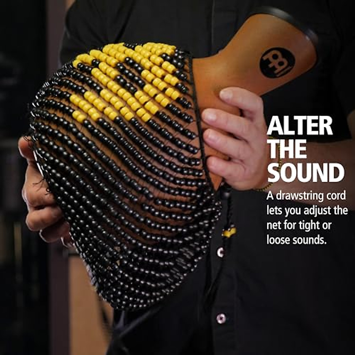 Meinl Percussion Shekere Gourd Instrument with Adjustable Beaded Net — NOT Made in China — Premium Fiberglass, 2-Year Warranty (SHR-BR)