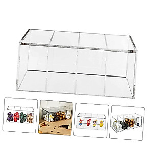 Cabilock 1pc Box coffee storage box flatware storage case Coffee Storage Case utensil organizer with lid plastic tea bag organizer Holder flip case Acrylic gift clamshell Coffee machine