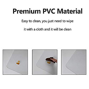 HOMEK Chair Mat for Hardwood Floor, 60”x 46” Office Chair Mat, Floor Mat for Office Chair, Clear Desk Chair Mat for Computer Desk