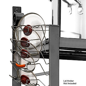 BestVida SparkWorks 2-Tiered Wall Mounted Pot Rack
