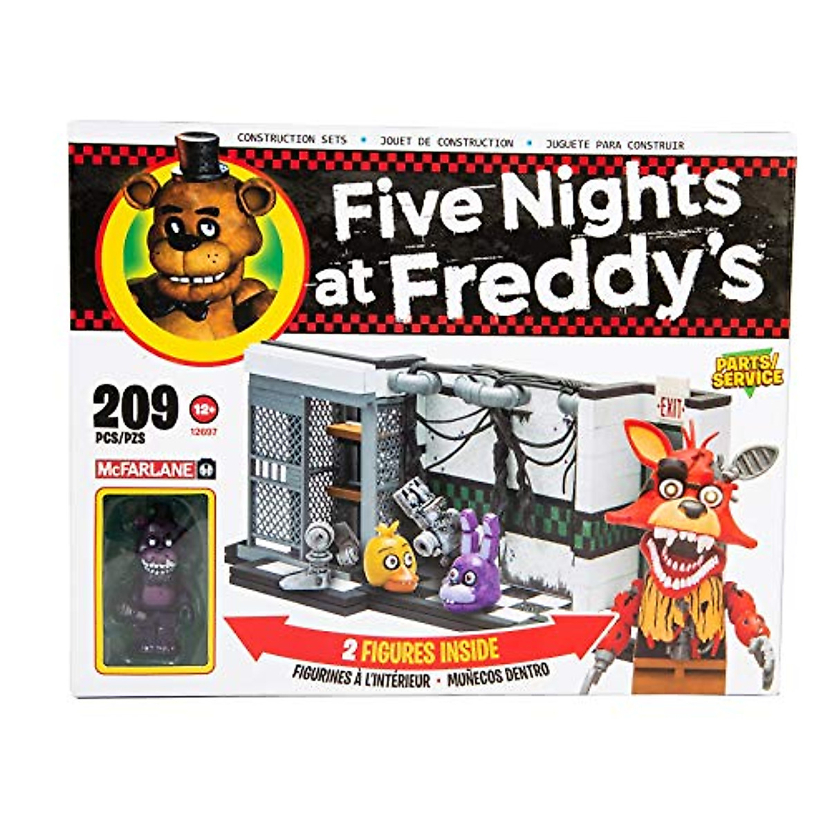 Five Nights at Freddys McFarlane Toys Parts & Service MediumConstruction Set