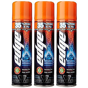 Edge Shave Gel Sensitive Skin with Aloe, 9.5 oz, 3 Pack