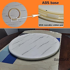 Wood Dining Table Turntable, Revolves 360° Rotating Board, Lazy Susan Turntable, With Silent Base, Tabletop Organizer, Smooth Rotation, Hotel Tabletop Service Plate