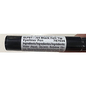 Palladio Felt-Tip Eyeliner Ultra Fine Liner, Creates Thin Precise Lines, Quick Drying, Waterproof, Rich Pigment, Long Lasting Application, Mess Free, Smooth, All Day Wear, Intense Jet Black Color