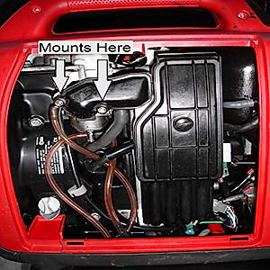 Yoursme Universal Tach Hour Meter Mounting Bracket Fit for EU1000i EU2000i EU2200i Honda Generator