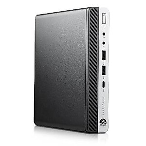 HP EliteDesk 800 G4 Mini Tiny Business PC, Intel Hexa-Core i5-8500T up to 3.5GHz, 16GB DDR4 RAM, 256GB NVMe SSD, Dual Monitor Support, WiFi, Bluetooth, HDMI, DisplayPort, Win11 Pro 64-bit (Renewed)
