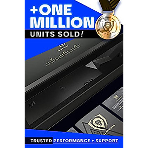 Dalstrong Shadow Black Series Black Titanium Nitride Coated High Carbon 7CR17MOV-X Vacuum Treated Steel Santoku Kitchen Knife, 7 Inches, Sheath Included