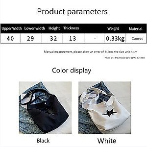 Fashion star canvas shoulder bag for men and women casual big travel bag leather messenger bag