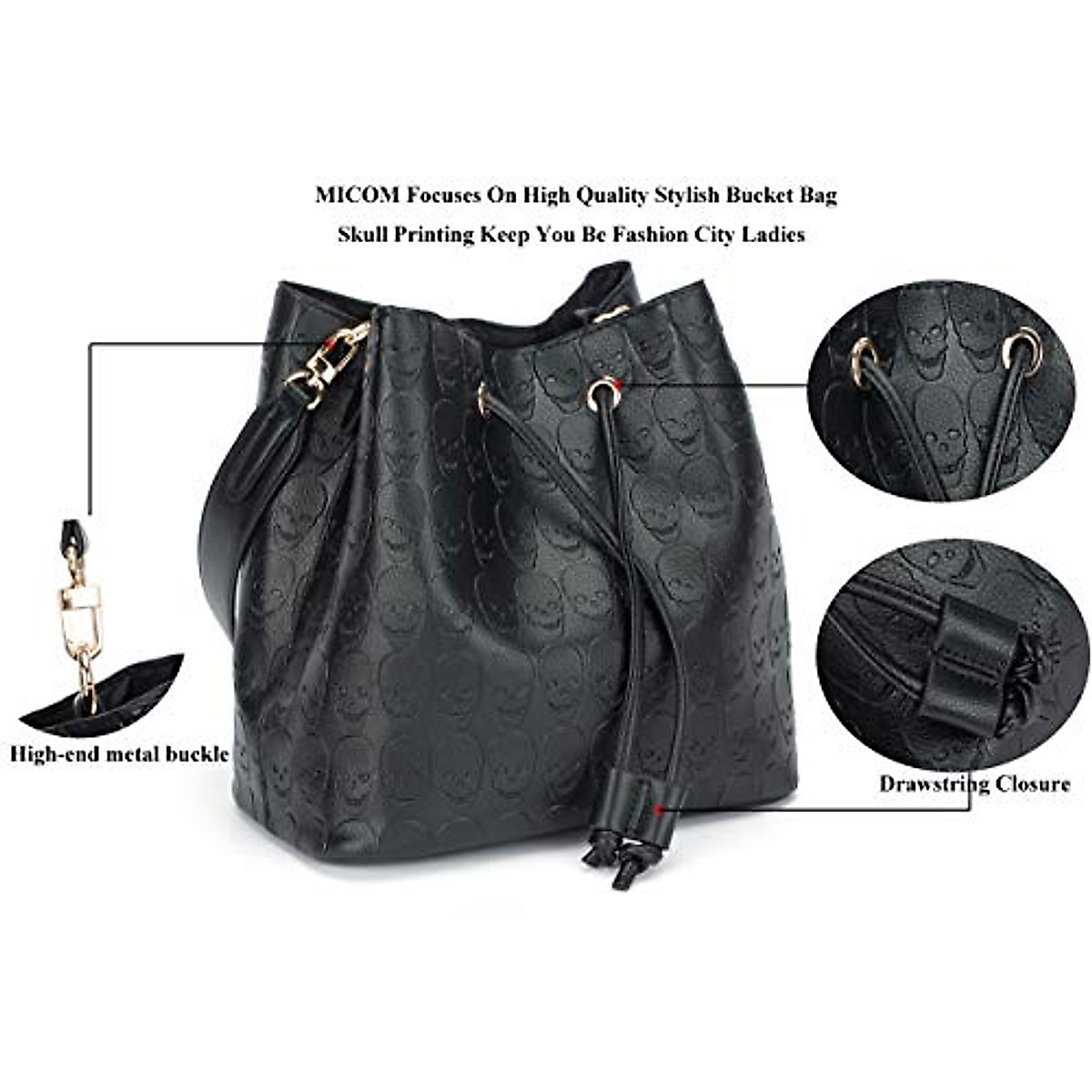 Womens Hobo Tote Bag Leather Shoulder Bag for Women Bucket Bag Hobo Handbag Fit for Dating, Working, Shopping