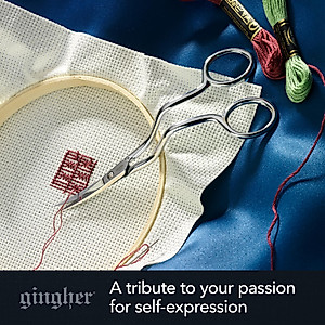 Gingher 6 Inch Double-Curved Machine Embroidery Scissors (01-005866)