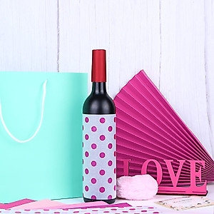 60 Sheets Rose Pink Tissue Paper Bulk, Huge Size Metallic Tissue Paper with Polka Dot for Valentine Mother’s Day Gift Wrapping Gift Bags Wedding Birthday Party DIY Art Craft Decoration, 20 x 30 in