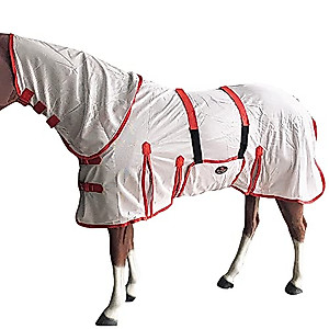 HILASON 69 Inches Horse Ultra Violet Rays Protect Mesh Bug Mosquito Horse Fly Sheet Summer Spring | Fly Sheet | Horse Turnout Sheet | Fly Sheet for Horses | Bug and Mosquito Protection | Fly Sheet for