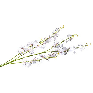 OMUYGDD Silk Flowers in Bulk Wholesale Artificial Orchids, 12 Pcs (Each 38.5”), for Wedding Festive Party Home Office Decoration, Not Include Vase