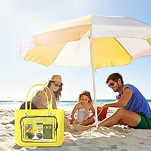 3 Packs Clear Bogg Beach Tote Bag Accessories-clear Designer Zipper Insert Bag(for 19*15*9.5 and 15*13*5.25), Travel Makeup Clean Toiletry Brush Organizer Cosmetic Divider Storage Inner Pouch (Black)