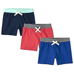 The Children's Place,Toddler Boys Jersey Shorts 3-Pack,Multi CLR,3T