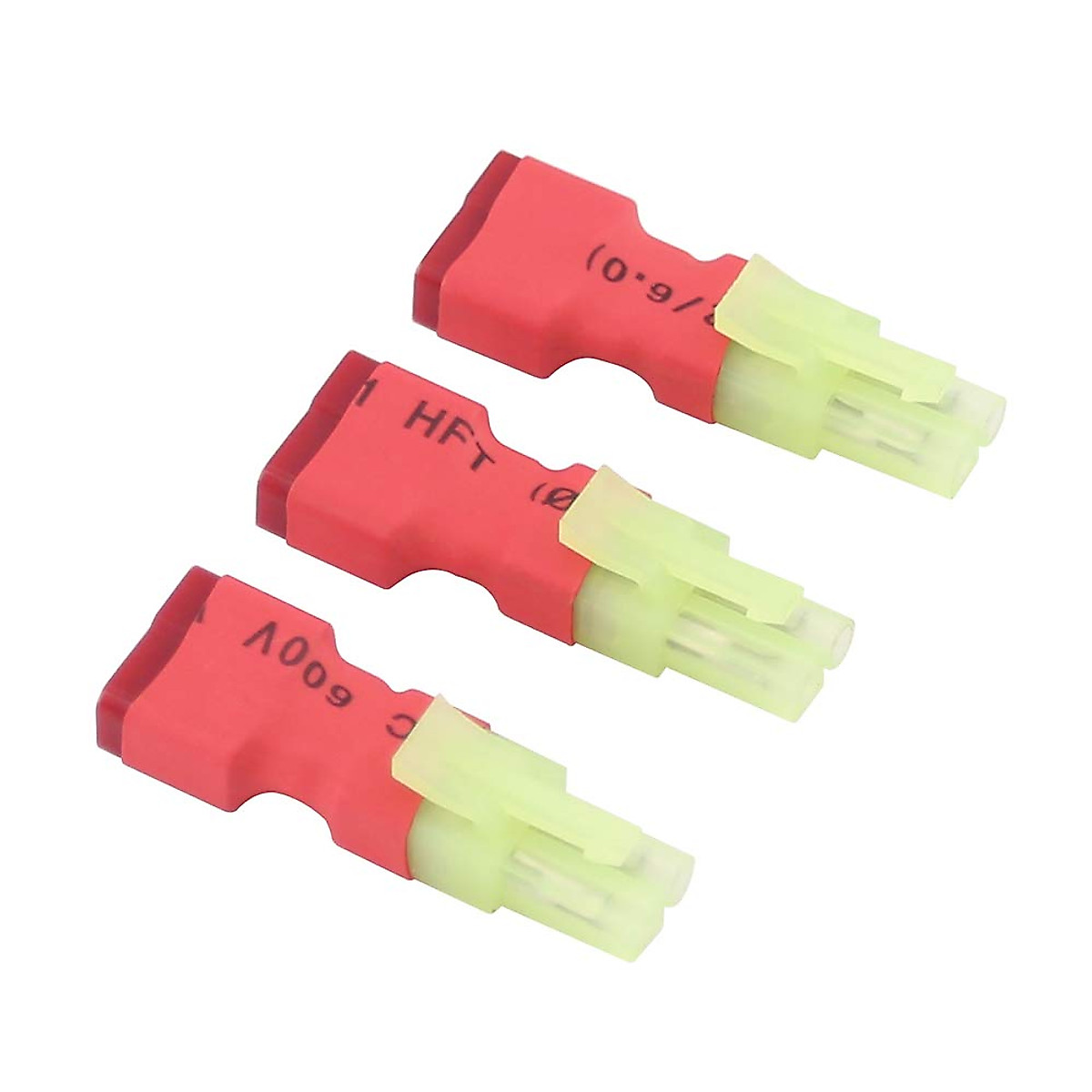 BDHI 3pcs Compatible with Micro Mini Tamiya Male(Reversed) to T-Plug Style Female Adapter for Airsoft(B105-3)